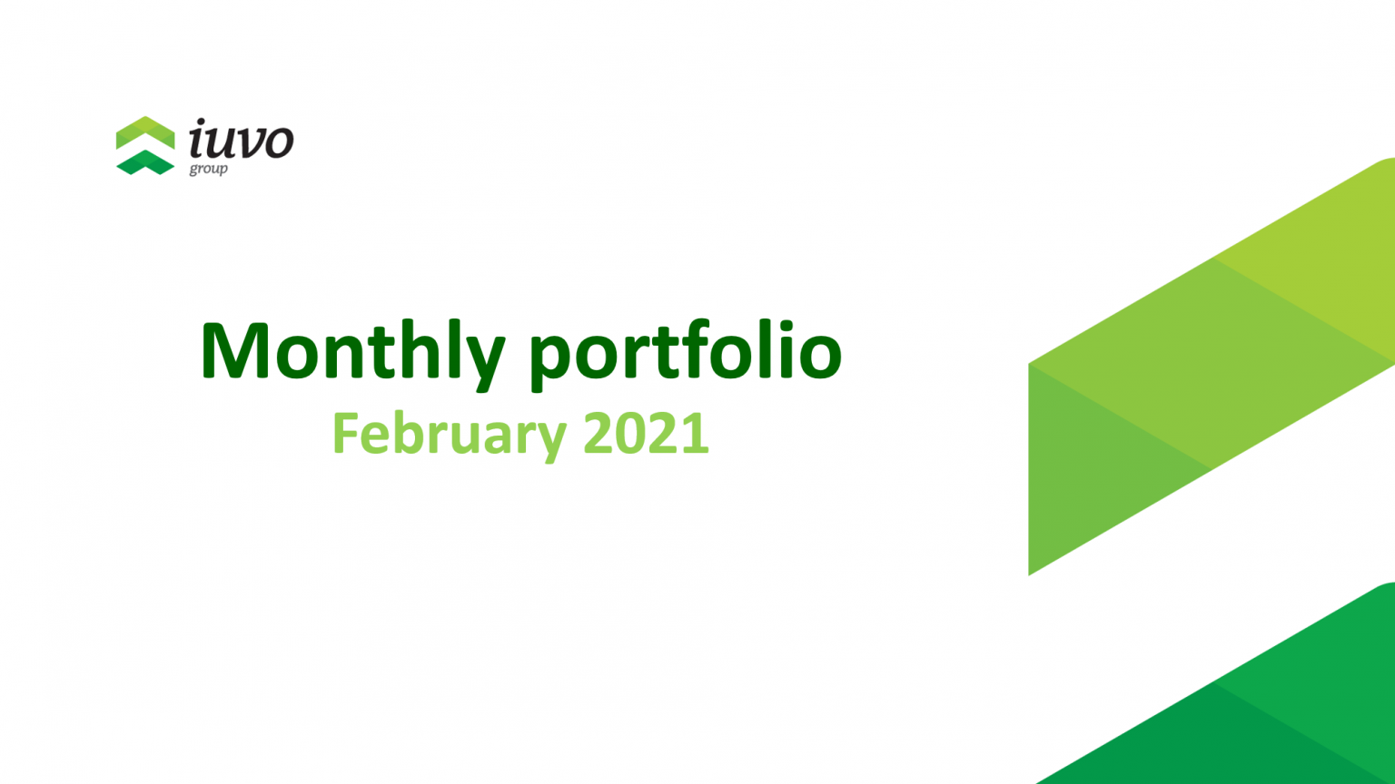 Monthly portfolio - February 2021 - Iuvo - Invest in loans. We made it ...