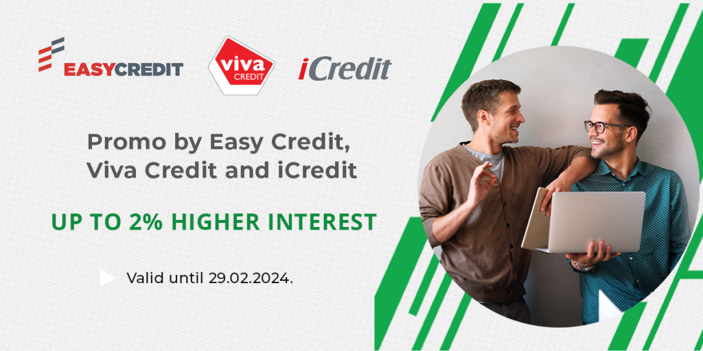 Up to 2% higher interest: Extended promo by Easy Credit, Viva Credit ...